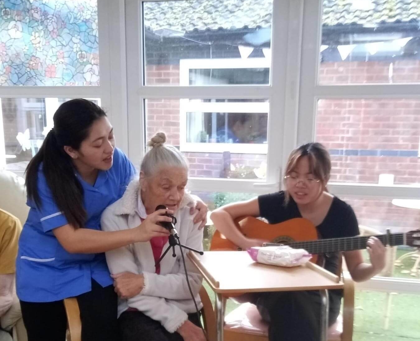 Maria's sound of music delights care home residents | Camelot Care ...