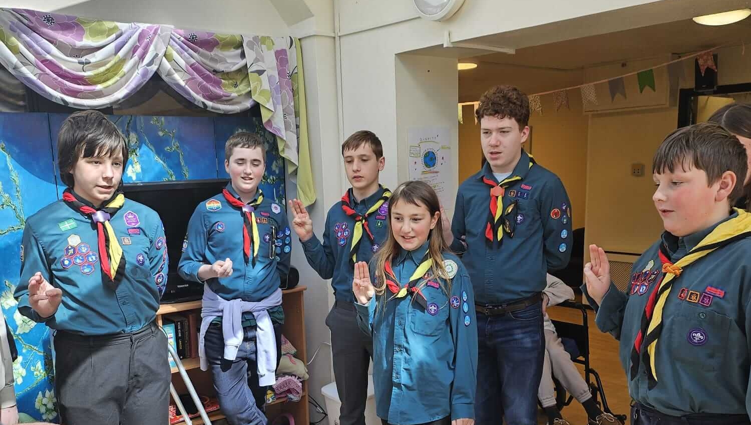 SCOUTS VISIT SPARKS HAPPY MEMORIES FOR JOHN | Camelot Care Dementia ...